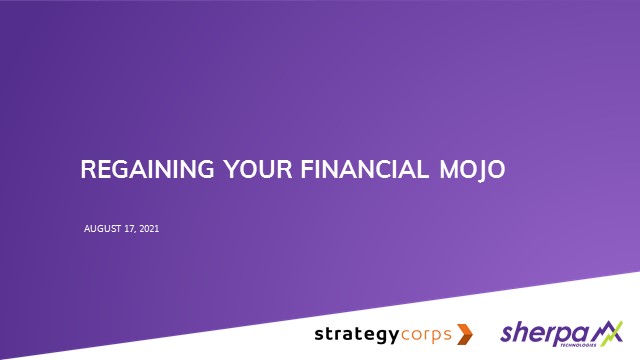 Regaining your Financial Mojo