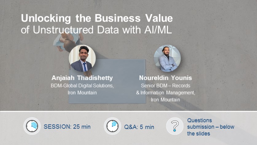 Unlocking the Business Value of Unstructured Data with AI/ML Unlocking the Business Value of Unstructured Data with AI/ML