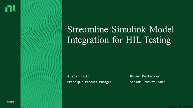Simulink Model Integration For Hardware In The Loop Testing 27 Min