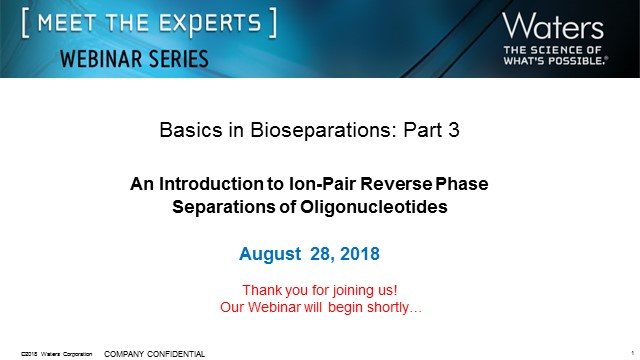 Basics of Bioseparations - Part 3