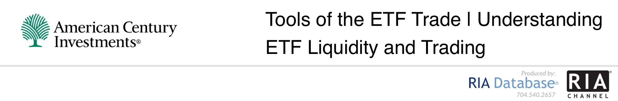 Tools of the ETF Trade | Understanding ETF Liquidity and Trading ...