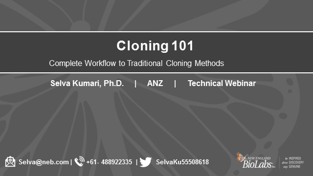 Cloning 101: Introduction to Traditional Cloning