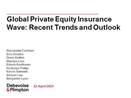Global Private Equity Insurance Wave: Recent Trends and Outlook