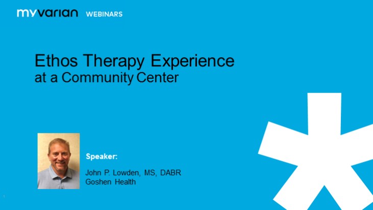 MyVarian webinar: Ethos Therapy Experience at a Community Center (2021 ...