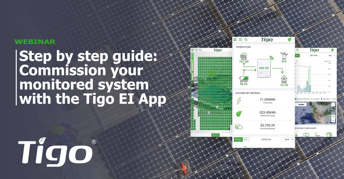 Step by step guide: Commission your monitored system with the Tigo EI ...