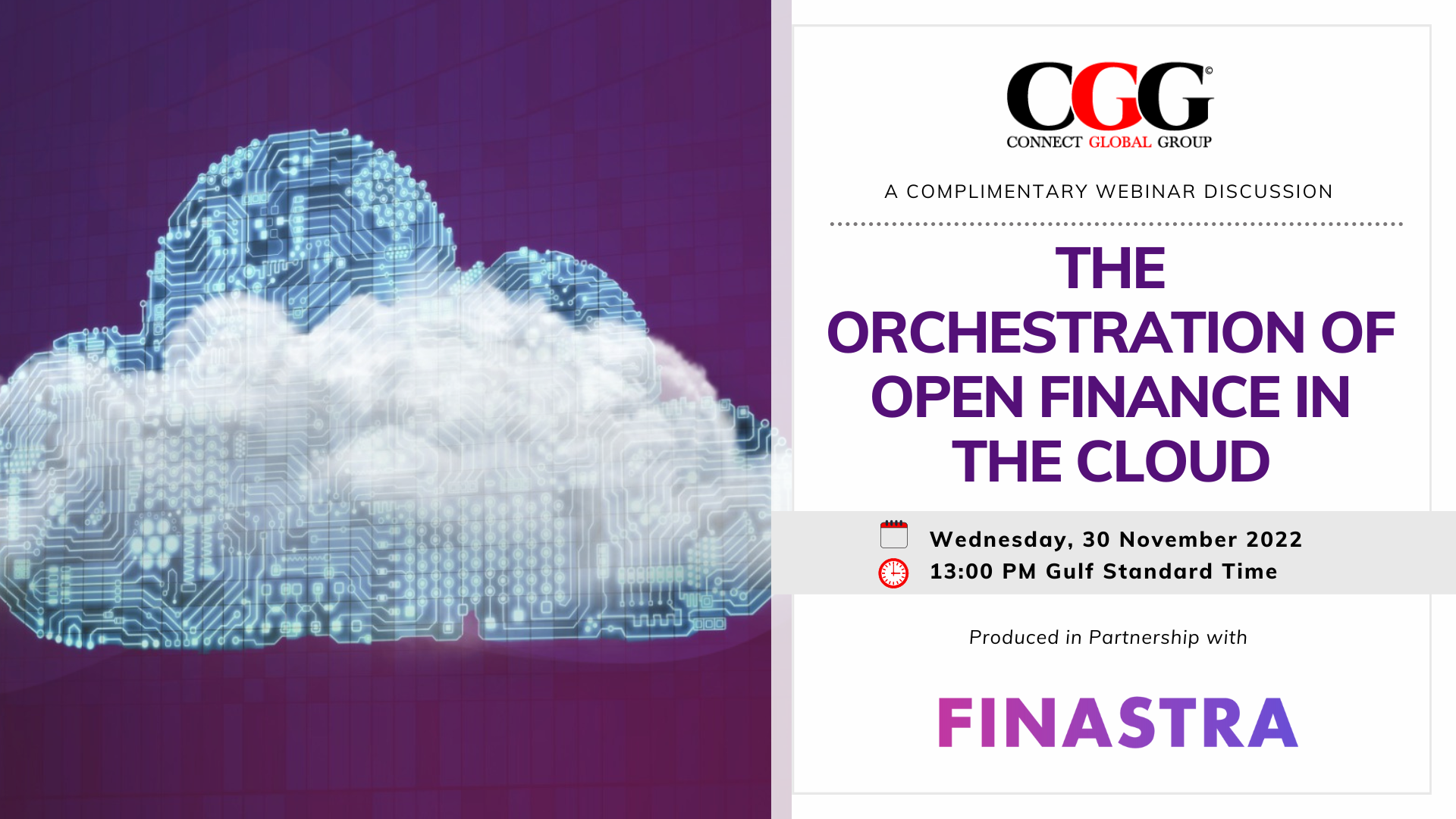 The Orchestration of Open Finance in the Cloud