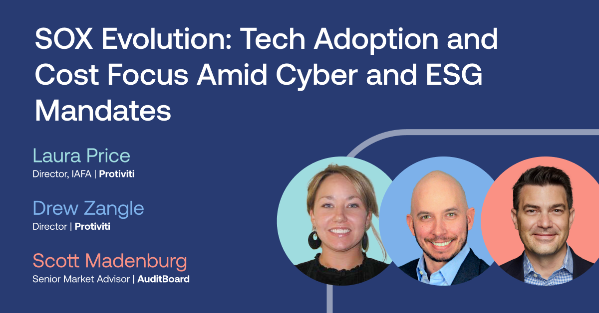 SOX Evolution: Tech Adoption and Cost Focus Amid Cyber and ESG Mandates