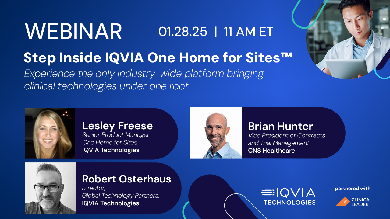 Step Inside IQVIA One Home for Sites™