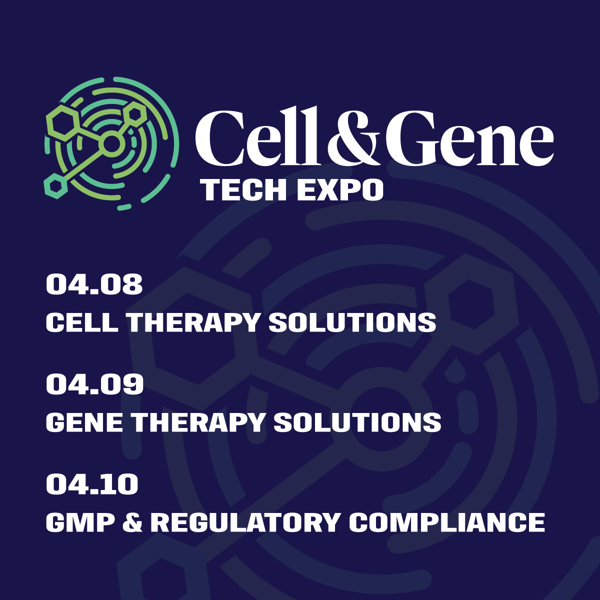 Cell & Gene Tech Expo: Gene Therapy Solutions
