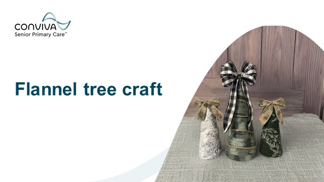Conviva On-Demand: Flannel tree craft