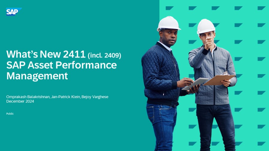 What's New SAP Asset Performance Management 2502