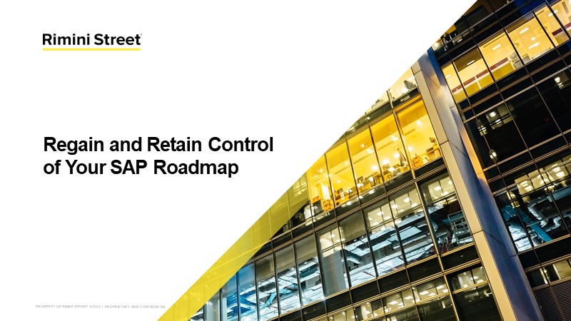 Regain and Retain Control of Your SAP Roadmap